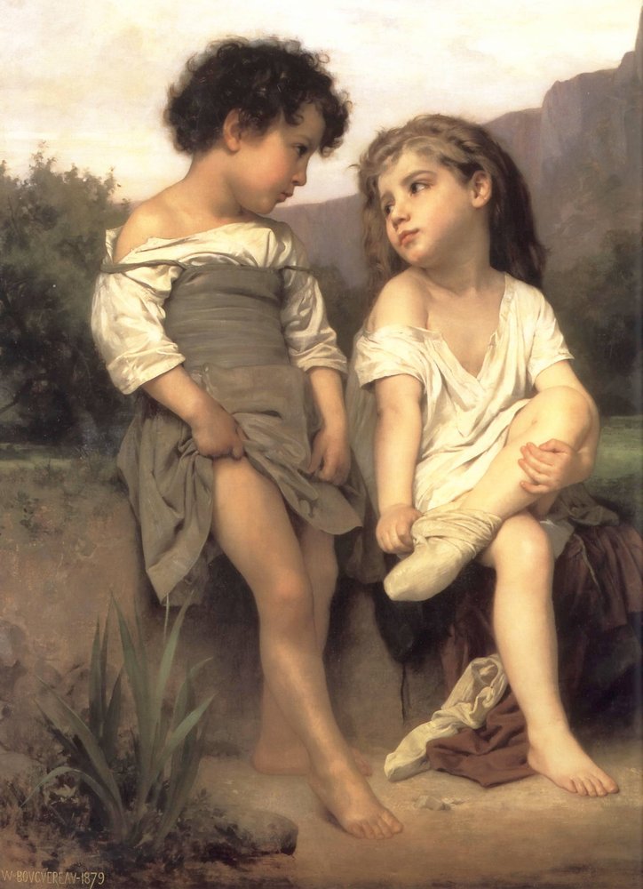 Na beira do ribeiro | William-Adolphe Bouguereau